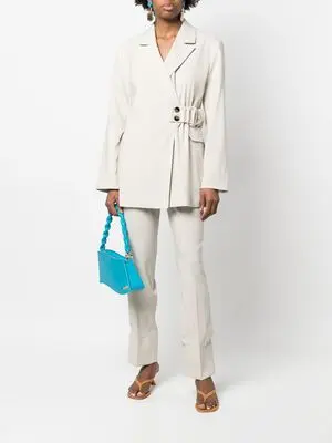 GANNI High-waisted Straight-leg Trousers