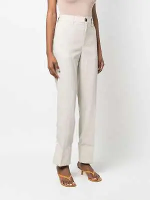 GANNI High-waisted Straight-leg Trousers