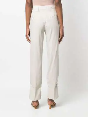 GANNI High-waisted Straight-leg Trousers