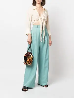 FERRAGAMO Floral-print Drawstring Tote Bag