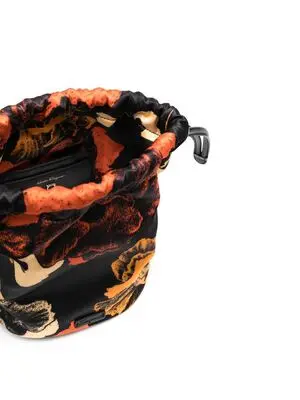 FERRAGAMO Floral-print Drawstring Tote Bag