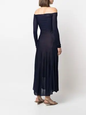 Jacquemus Long Sleeve Halterneck Midi Dress