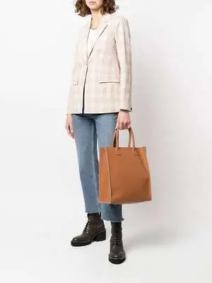 Woolrich Seersucker Double-breasted Check Blazer