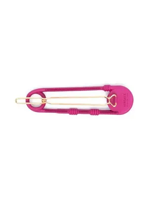 Versace Medusa Safety Pin Hair Clip In Pink - 40% Off  display picture 1