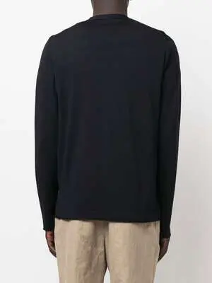 GOES BOTANICAL Merino Wool V-neck Cardigan - Blue