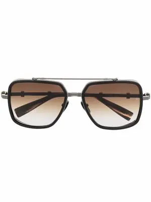 Balmain Officier Pilot Sunglasses - Brown