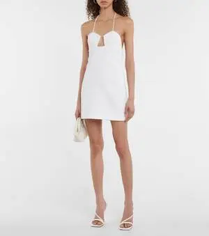 MONOT Mônot Halterneck Crêpe Mini Dress