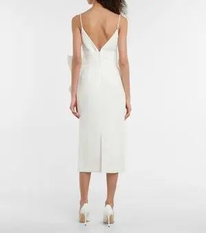 rebecca vallance genevieve midi dress Rebecca Vallance Bridal Genevieve Off-Shoulder CrPe Midi Dress In White -  30% Off