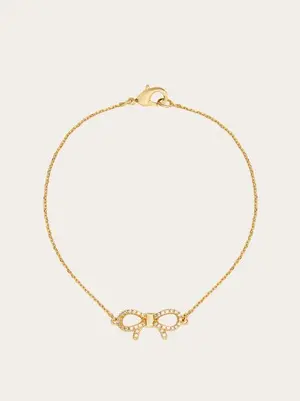 FERRAGAMO Vara Bow Bracelet With Crystal Embellishments