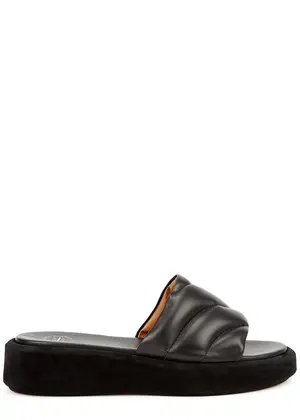 ATP ATELIER Bergamo Leather Flatform Sliders