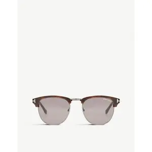 TOM FORD Henry Square Half-frame Sunglasses