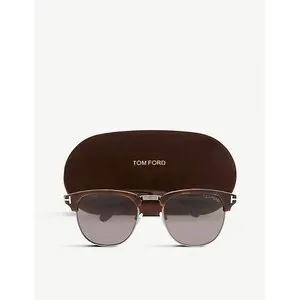TOM FORD Henry Square Half-frame Sunglasses