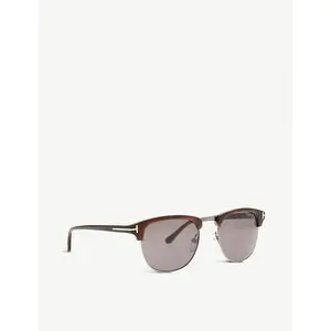 TOM FORD Henry Square Half-frame Sunglasses