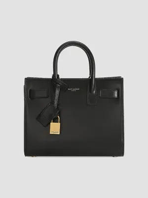 Saint Laurent Saint Laurent Nano Sac De Jour Leather Satchel Nero