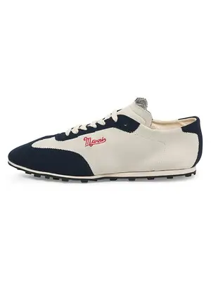 Marni Pebble Lace-Up Low-Top Sneakers - Pumpkin