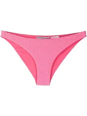 Alexander Wang Logo-print Bikini Bottom - Pink