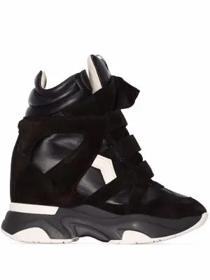 Isabel Marant Étoile Balksee Wedge Sneakers - Black