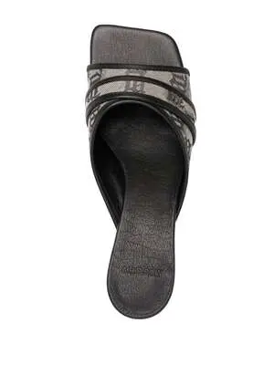 MISBHV 70mm Monogram Mules - Neutrals