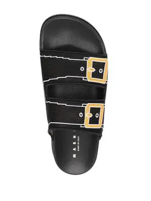 Marni Tromp L'oeil Print Sandals