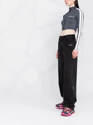 Palm Angels Logo-print Zip-front Track Top
