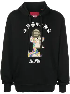MOSTLY HEARD RARELY SEEN Graphic Print Hoodie - Black
