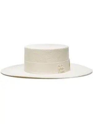 Ruslan Baginskiy Double-chain Boater Hat - Neutrals