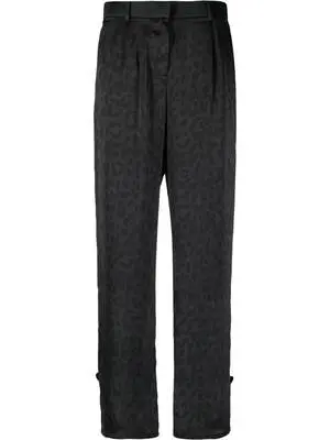 Sacai High-waisted Patterned Trousers