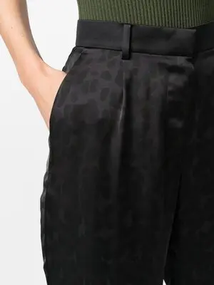 Sacai High-waisted Patterned Trousers