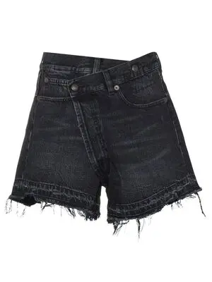 R13 Crossover-waist Shorts