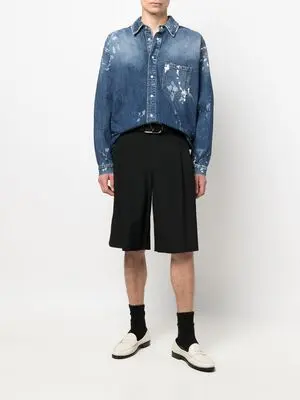 Martine Rose Painter-wash Denim Shirt