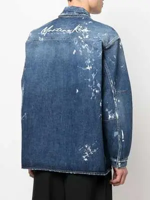 Martine Rose Painter-wash Denim Shirt