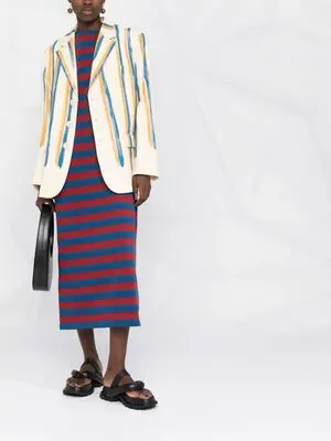 Marni Striped Single-breasted Blazer