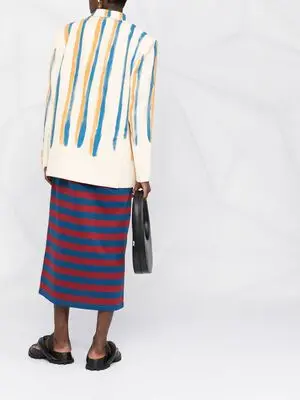 Marni Striped Single-breasted Blazer