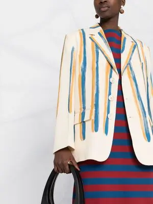 Marni Striped Single-breasted Blazer