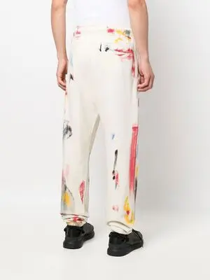 Palm Angels Paint-splatter Logo-print Track Pants