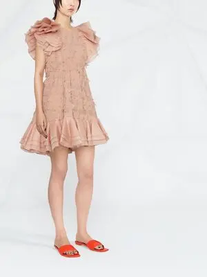 Zimmermann Dancer Frill-trim Mini Dress