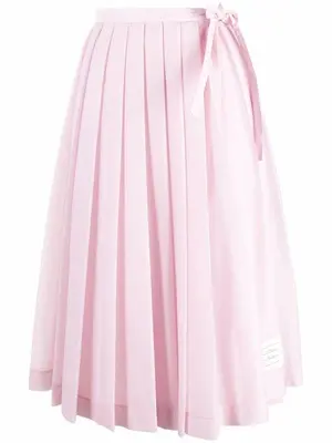 Thom Browne Pleated Midi Skirt