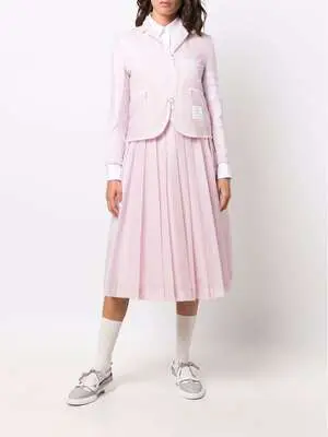 Thom Browne Pleated Midi Skirt