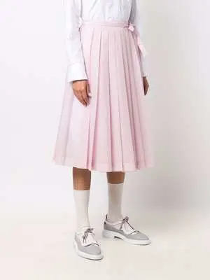 Thom Browne Pleated Midi Skirt