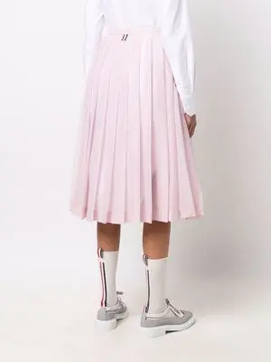 Thom Browne Pleated Midi Skirt