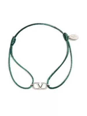 Valentino Garavani Vlogo Signature Cord Bracelet - Green