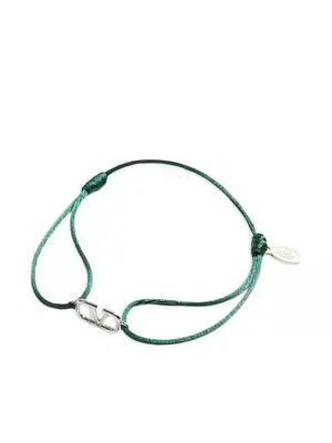 Valentino Garavani Vlogo Signature Cord Bracelet - Green