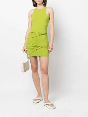 Patrizia Pepe Knot-detailed Racerback Dress