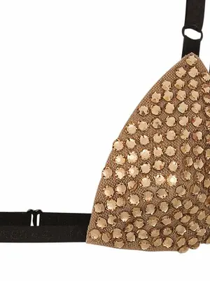 Dolce & Gabbana Rhinestone-embellished Bralette Top