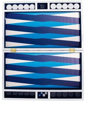 Jonathan Adler Checkboard Backgammon Set - Blue