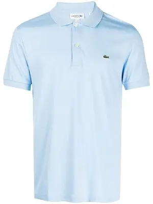 Lacoste Logo-patch Cotton Polo Shirt - Blue