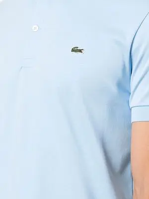 Lacoste Logo-patch Cotton Polo Shirt - Blue
