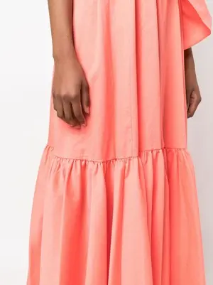 FORTE_FORTE Tied-waist Tiered Dress