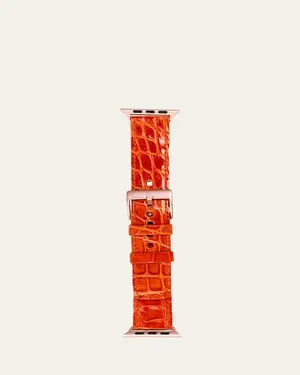 ABAS Alligator Apple Watch Strap - Orange