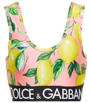 Dolce & Gabbana Printed Sports Bra - Multicoloured